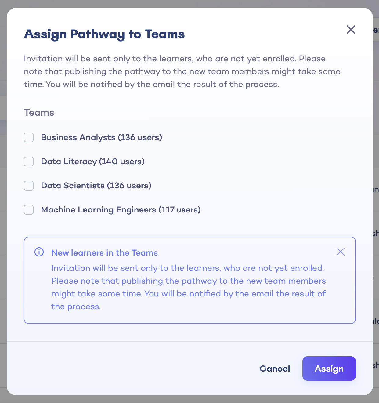 Assign Pathways to Learners – Workera