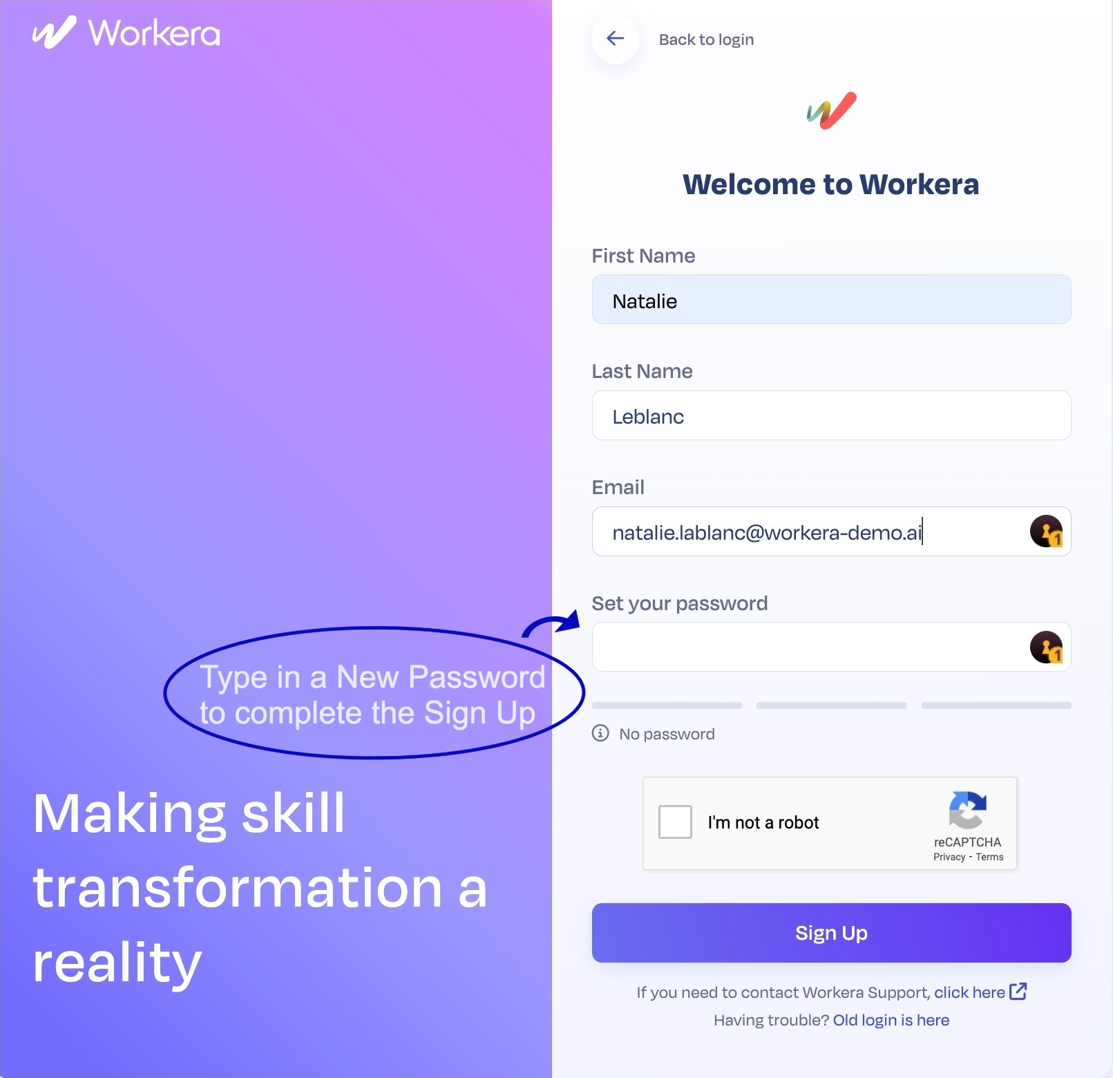 Enterprise: I Can’t Log in to Workera (Initial Invitation) – Workera