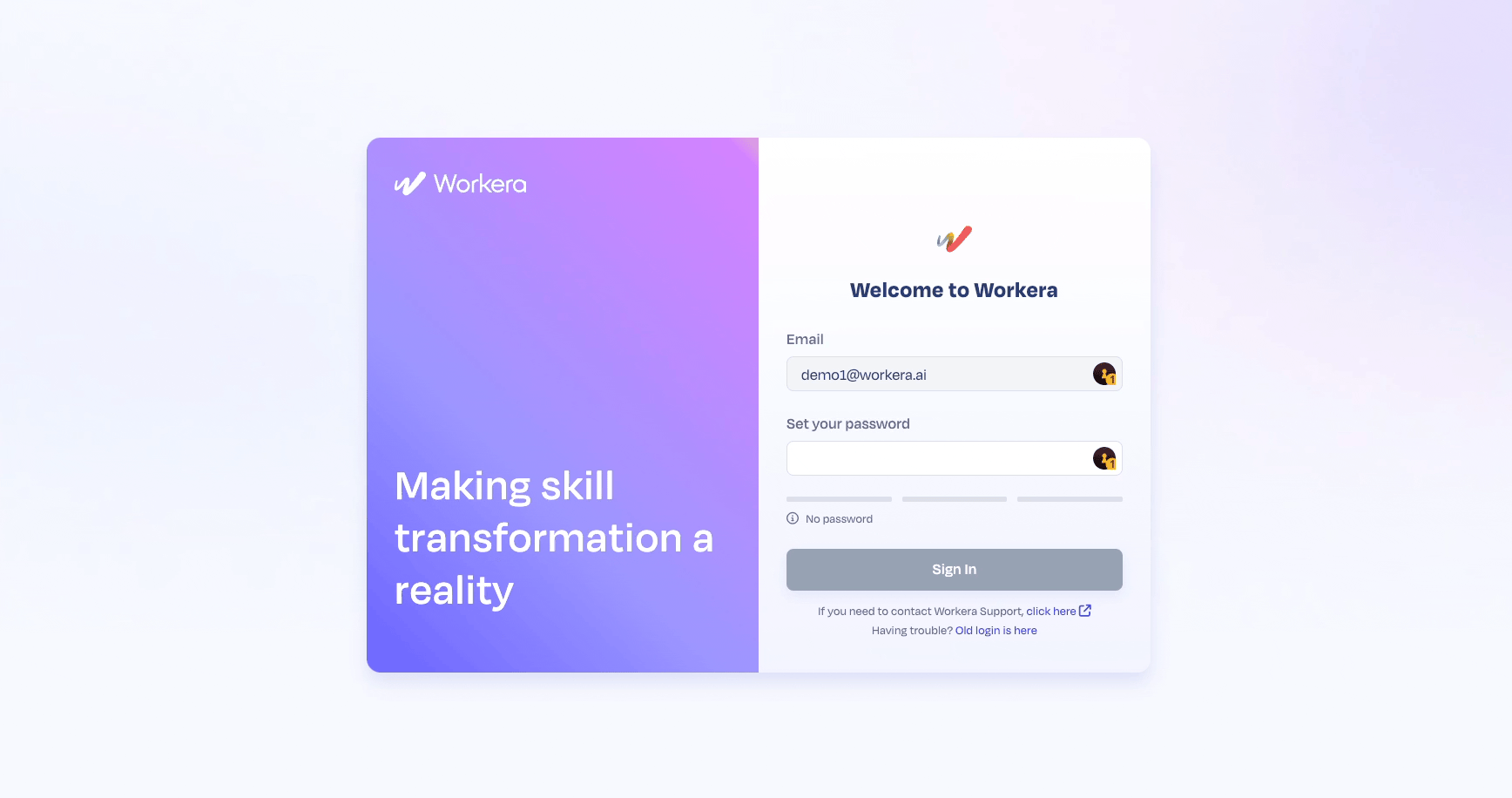 Activate Your Account And Sign in Via Password – Workera